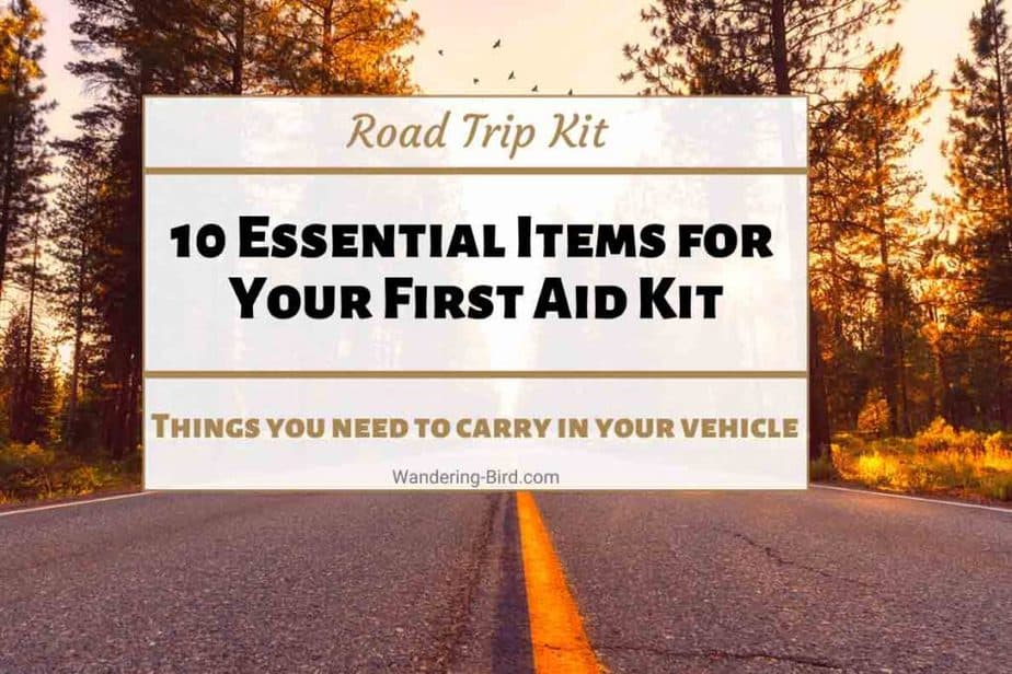 10 Essential items you need in a Motorhome or car first aid kit (Europe)