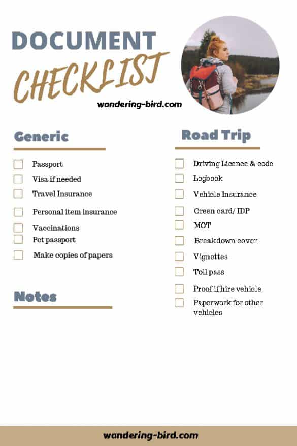 Wandering Bird FREE CHECKLISTS & TIPS Library login